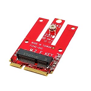 Ableconn MPEX-M2WL Mini PCIe Adapter with M.2 Key E Slot - Support PCIe and USB Based M.2 E Key and A-E Key Module for Mini PCI Express - Work for WiFi & Bluetooth M2 Module