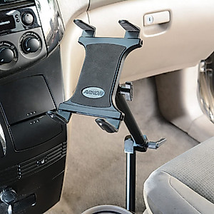 ARKON Mounts - Car Seat Rail Tablet Mount and Holder | Heavy-Duty for Car/Truck | Adjustable Angle & Height | Easy Installation & Removal | 22-inch Arm for Enhanced Accessibility & Convenience