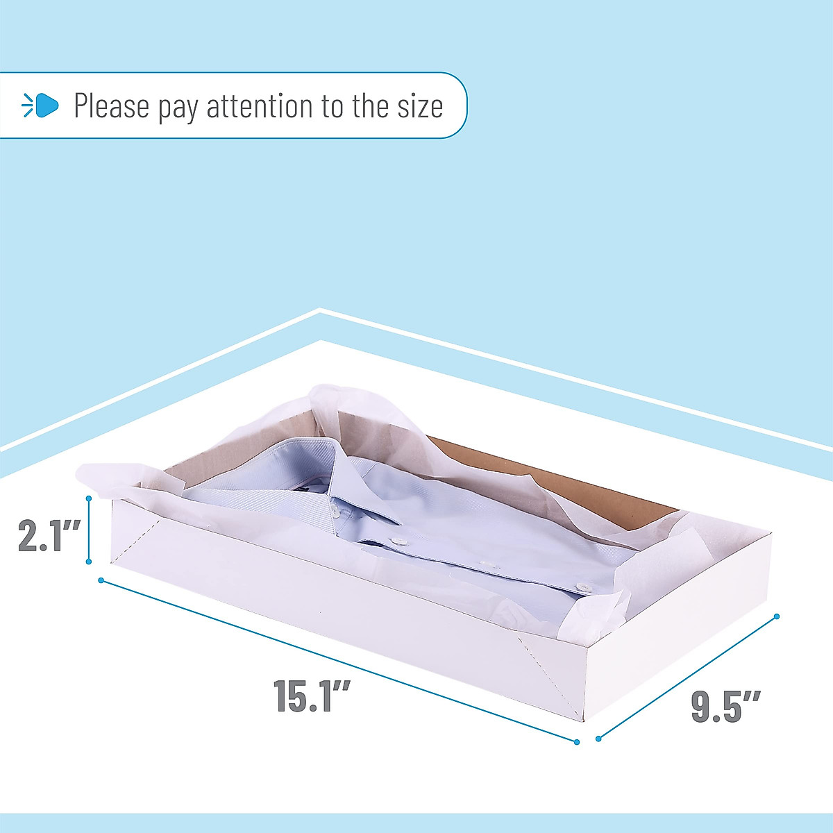 MPFY- White Shirt Gift Wrap Boxes with Tissue Paper and Wrapping Band,10 Pack, White, 15”x9.5"x2", Gift Box, Gift Boxes with Lids, Gift Boxes for Presents, White Box, Box for Gift, Wedding Gift Box