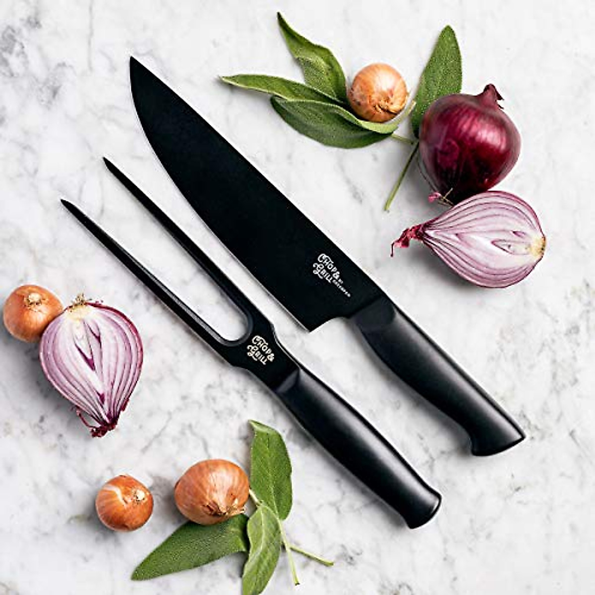 GreenPan Chop & Grill Chef's Knife & Chef's Fork Set
