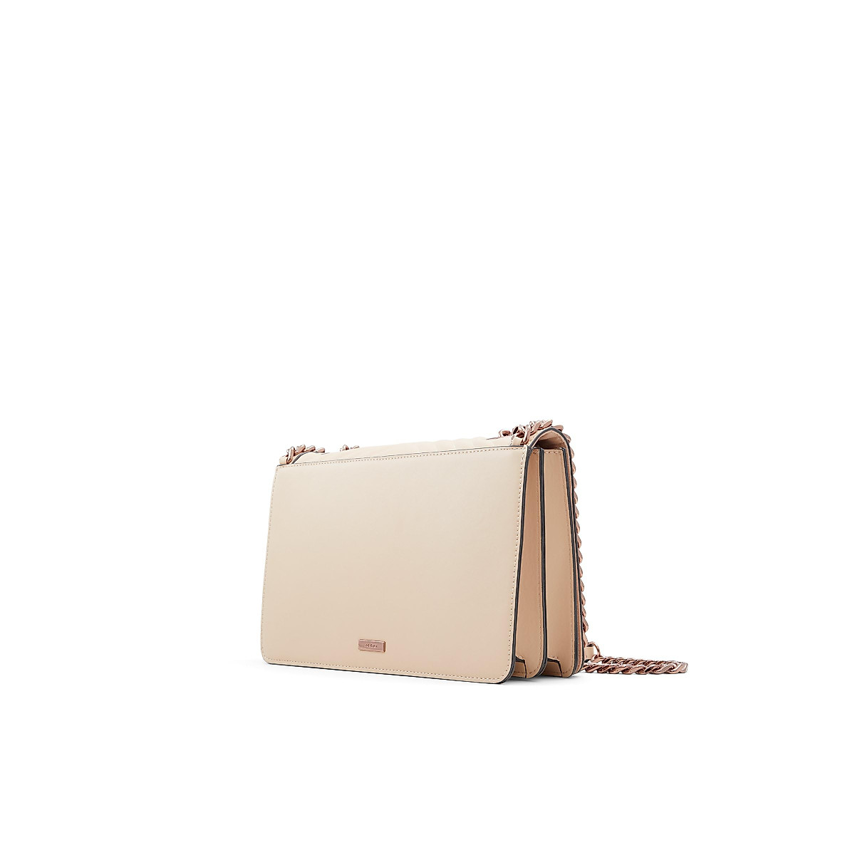 ALDO Women's Medium Greenwald Crossbody Bag, Beige Overflow