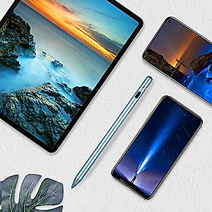 Active Stylus Pens for Touch Screens,Stylus Pen Compatible with Apple iPad, Capacitive Pencil for Kid Student Drawing, Writing,High Sensitivity,for Touch Screen Devices Tablet,Smartphone (Blue)