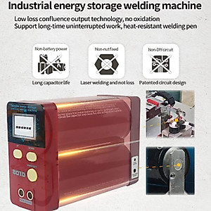 GAOMIN Portable Battery Spot Welder,Battery Welding Machine,Battery Handheld Spot Welder Battery Welding Machine Digital Display Led Pulse Spot Welder,with Pen and Foot Pedal