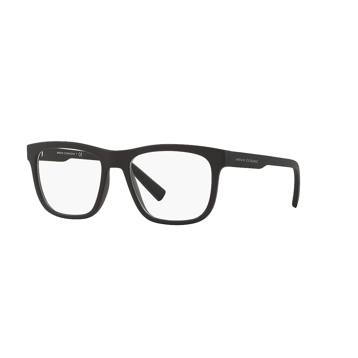 A|X ARMANI EXCHANGE Men's AX3050 Square Prescription Eyeglass Frames, Matte Black/Demo Lens, 53 mm