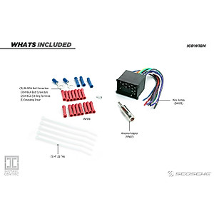 SCOSCHE Install Centric ICBW1BN Compatible with Select BMW 1990-02 Complete Basic Installation Solution for Installing an Aftermarket Stereo