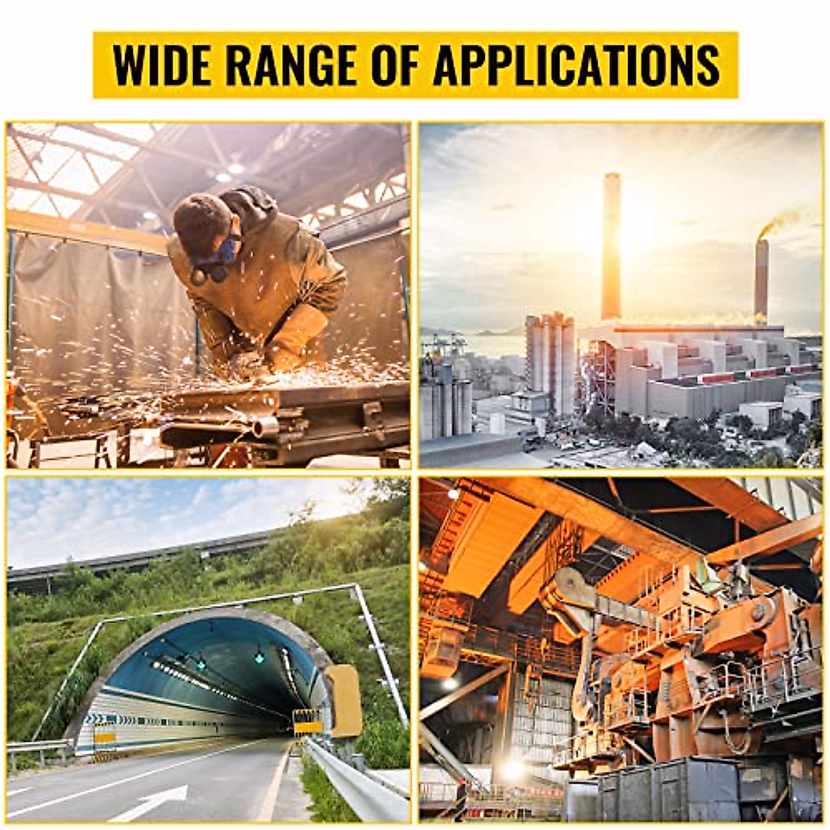 OrangeA Utility Blower Fan, 8 Inches, 230W 882 CFM High Velocity Ventilator w/ 32.8 ft/10 m Duct Hose, Portable Ventilation Fan, Fume Extractor for Exhausting & Ventilating at Home and Job Site