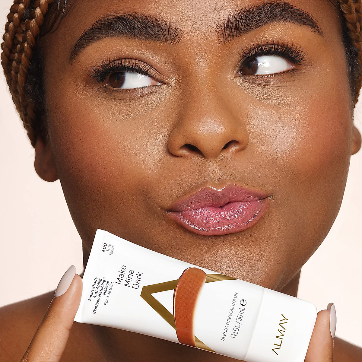 Almay Smart Shade Anti-Aging Skintone Matching Makeup, Medium Coverage Natural Finish Foundation with SPF 20, Hypoallergenic, Dermatologist Tested, 200 Light Medium Mine, 1 oz