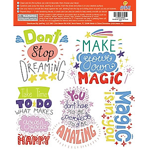 Inspirational Wall Decals for Classrooms and Room Décor- Reusable Inspirational Quotes Adhesive Wall Decals - Must Haves for Teachers, Classroom Essentials,Preschool, Elementary, Daycare, School