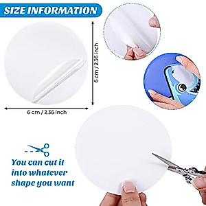 Outus 30 Pieces Self-Adhesive Pool Repair Patch Kit Vinyl Plastic Repair Patch Pool Patches for Above Ground Pools Inflatable Boats Products (6 x 6 cm)