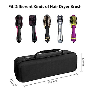 HESPLUS Storage Travel Case for Revlon 1.0/ PLUS 2.0 One-Step Hair Dryer & Volumizer Hot Air Brush Styler, Portable Hard Carrying Case for Revlon, Hot Tools,OMOteam Air Brush Blow Dryer (CASE ONLY!)