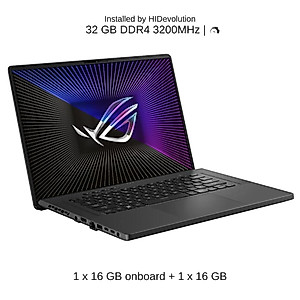 HIDevolution ASUS ROG Zephyrus G16 GU603VV 16" FHD+ 165Hz, 2.4 GHz i7-13620H, RTX 4060, 32 GB DDR4 RAM, 1 TB PCIe SSD, Windows 11 Home