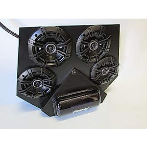 SD 2SBT4B2 -Polaris RZR BT Stereo System UTV Side by Side (4-5.25" Marine Speakers)