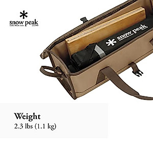 Snow Peak Multi Container L - Japanese-Designed Canvas Case - 21 x 6.25 x 7 in