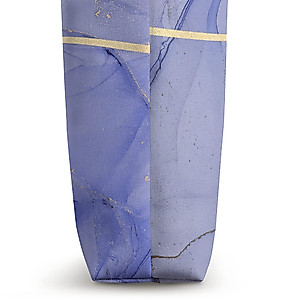 Isla Letter I Initial Cute Purple Personalized Tote Bag