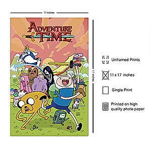 XIHOO Christ-EZ Anime Cartoons Adventure Time Wall Art Print Poster Home Decor Premium - Matte poster Frameless Gift 11 x 17 inch(28cm x 43cm)