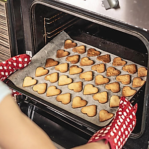 ALLTOP Biscuit Cutters with Handle, Stainless Steel Cookie Cutter, Professional Baking Essential Tools for Pastry, Scone, Donut - Heart Shaped