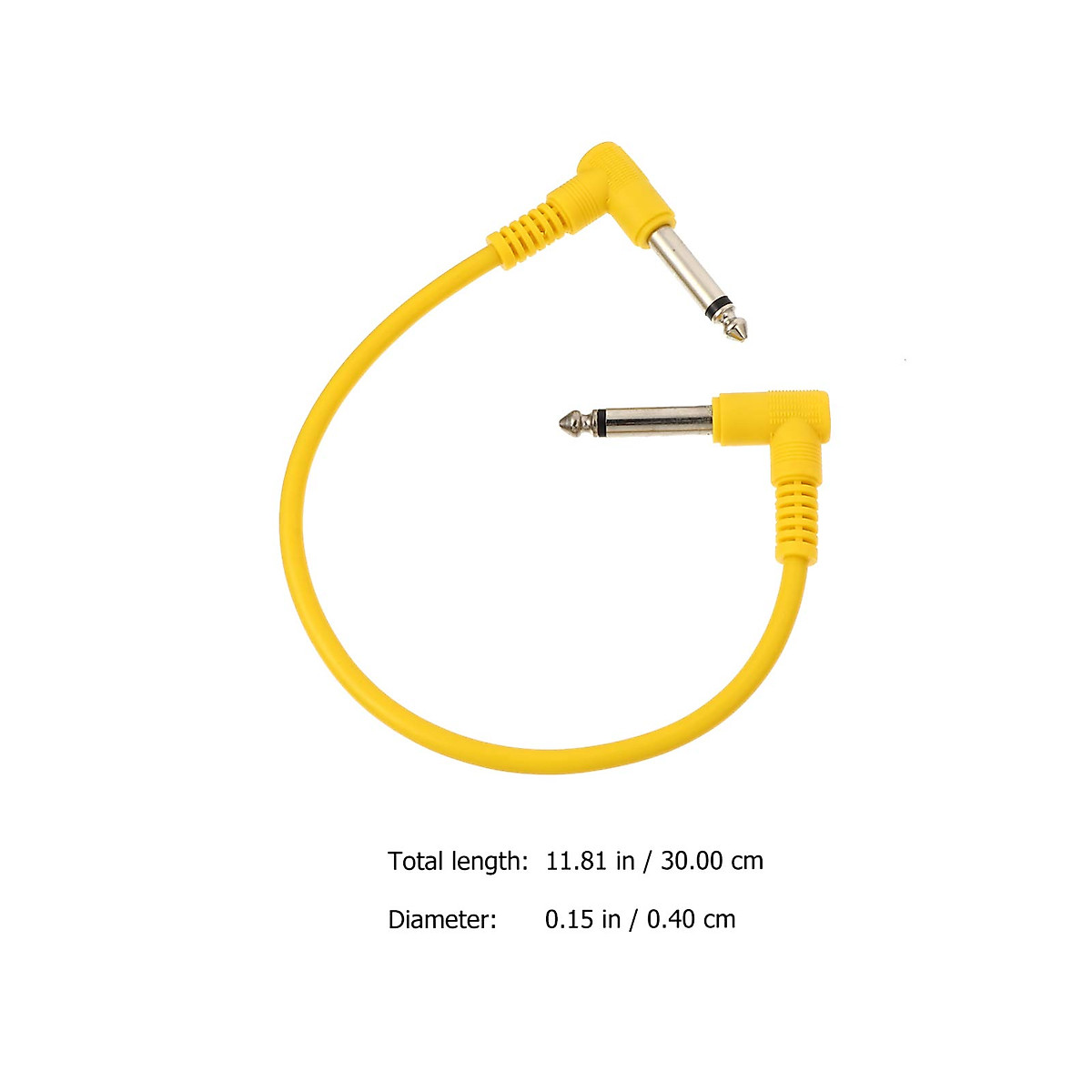 generic 6Pcs Guitar Patch Cable 6.35mm Guitar Effect Pedal Cables Flat Low Profile Instrument Effect Pedal Patch Cable for Effects Pedals 30cm