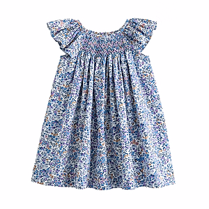 Simplee kids Baby Girls Summer Casual Dresses Toddler Floral Print Sundress Princess Dress for 2T