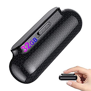 Magnetic Voice Activated Recorder, 3200mAh Long Battery for 500 Hours Continuous Recording, Download & Play on The Mobile Phone, Mini Voice Recorder Recording Device for Car, Work, Class, Meetings