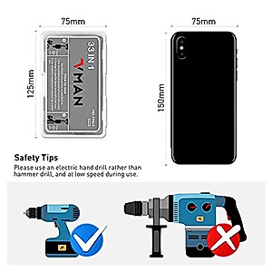 VMAN 33PCS Damaged Screw Extractor Set Stripped Screw Extractor Set for Broken Bolt, Screw Extractor Remover Tool with Socket Extension Bit, Easily Remove All-Purpose Broken Bolt, Stripped Screws