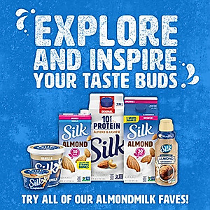 Silk Shelf-Stable Almond Milk, Vanilla, Dairy-Free, Vegan, Non-GMO Project Verified, 1 Quart (Pack of 6)