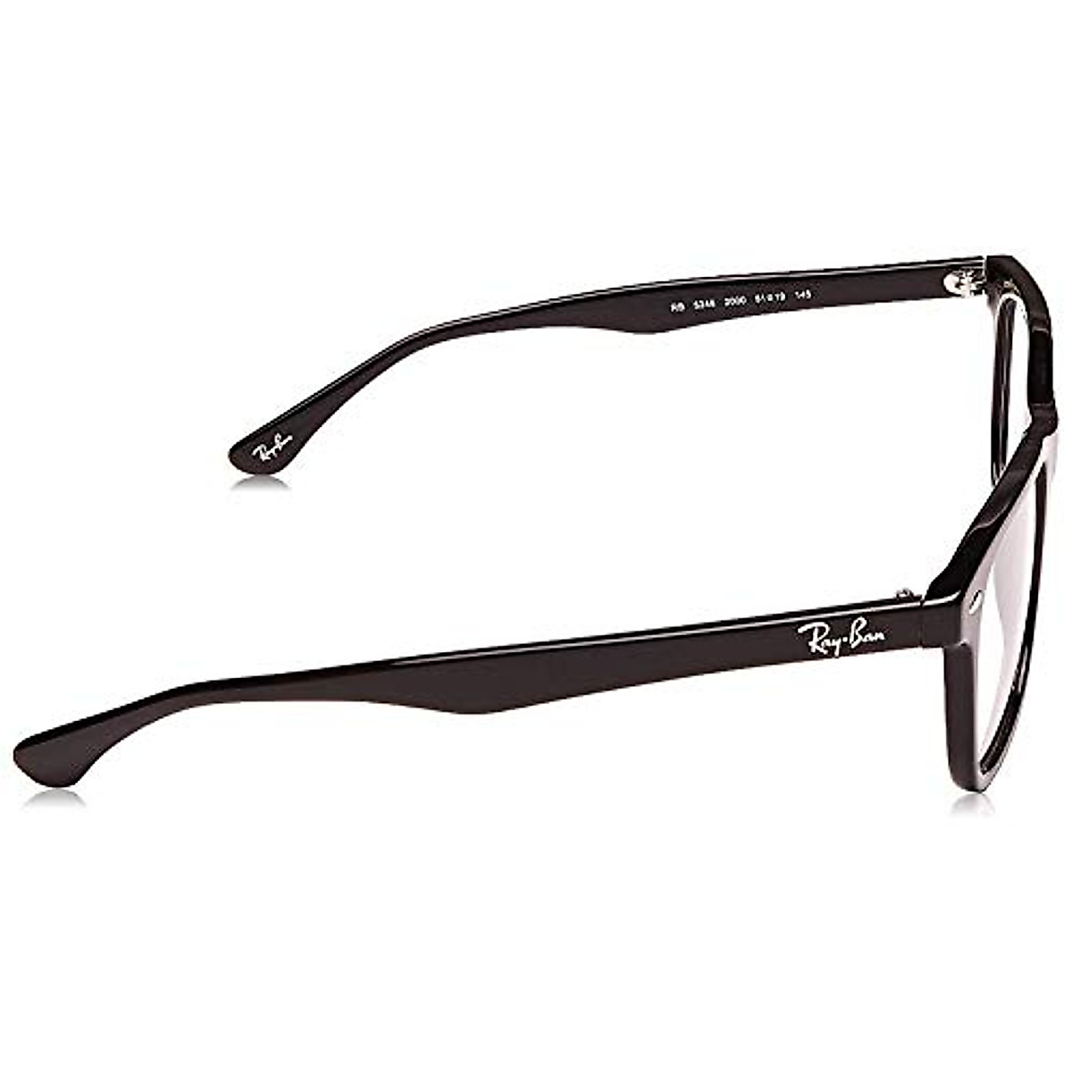 Ray-Ban RX5248-2000 Eyeglasses, Black, 51 mm