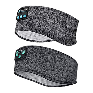 Sleep Headphones Bluetooth Headband, Perytong Sports Bluetooth Headband Headphones with Thin Speakers, Sleep Earbuds, Sleeping Headphones for Workout Running Yoga Nap, Gift for Men and Women