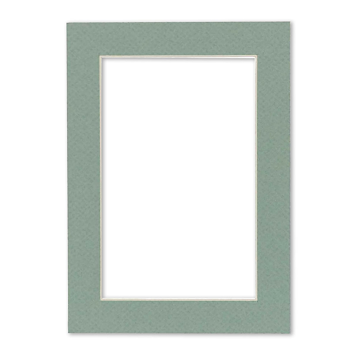 12x18 Mat Bevel Cut for 11x15 Photos - Acid Free Seafoam Green Precut Matboard - For Pictures, Photos, Framing - 4-ply Thickness