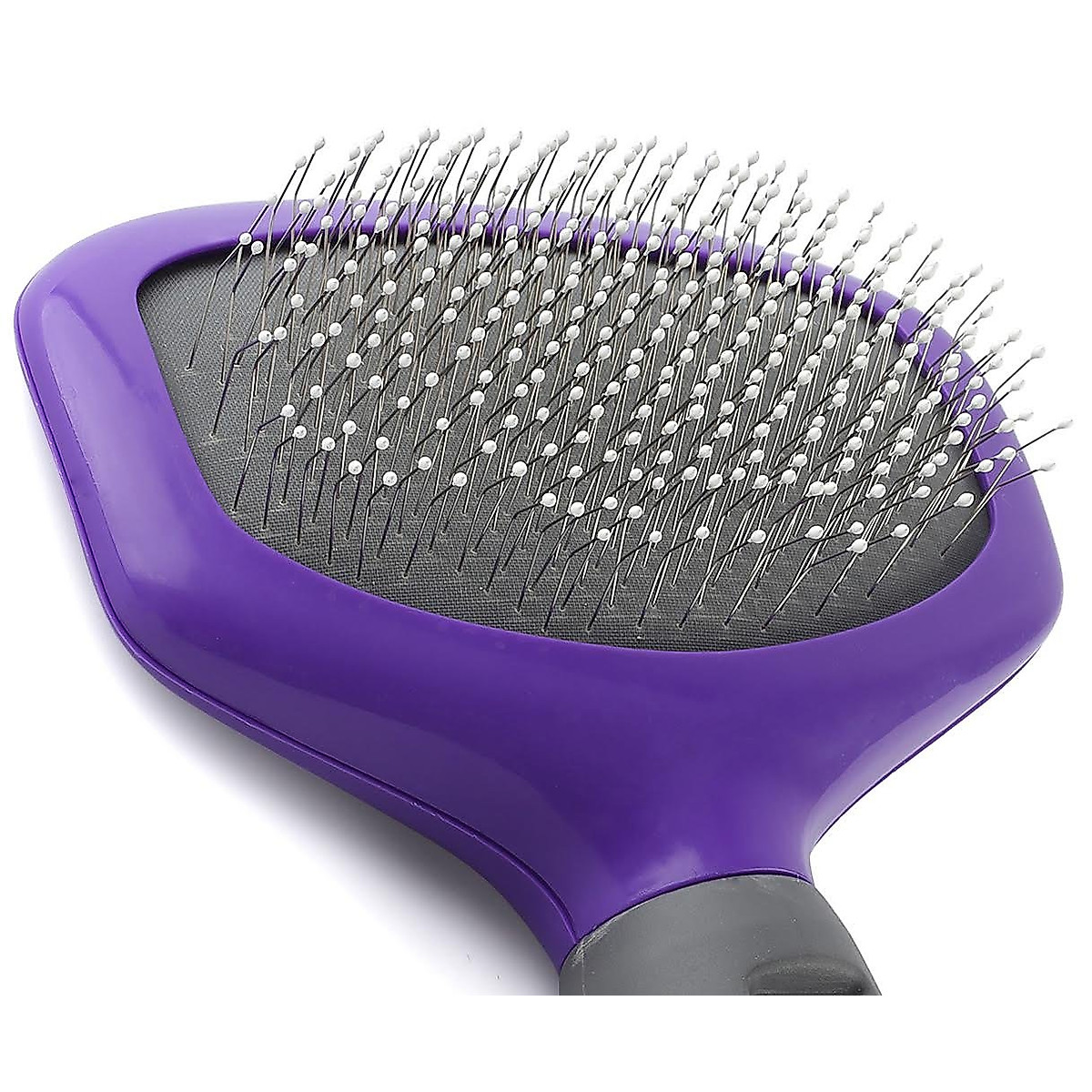 Hertzko Pin Brush for Dogs and Cats with Long or Short Hair – Great for Detangling and Removing Loose Undercoat or Shed Fur – Ideal for Everyday Brushing (Wide Brush)