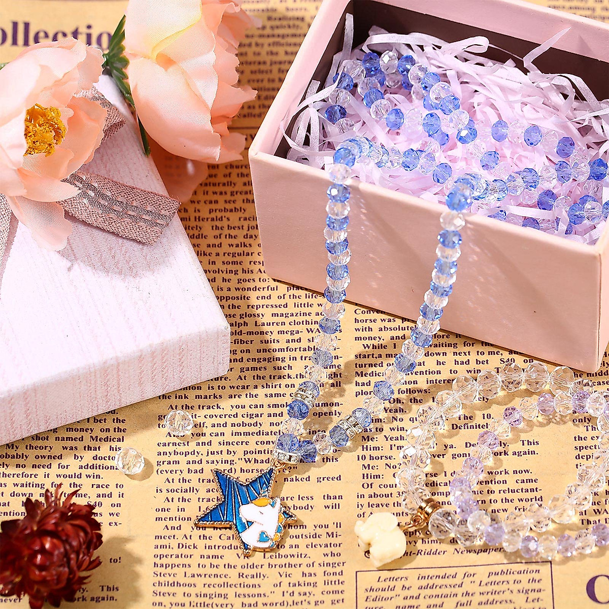 680 Pieces Clear Crystal Glass Beads Bulk Transparent Rondelle Bicone Glass Stone Beads for Jewelry Making, Craft, DIY Bracelet, Necklace, Dolls, Suncatcher