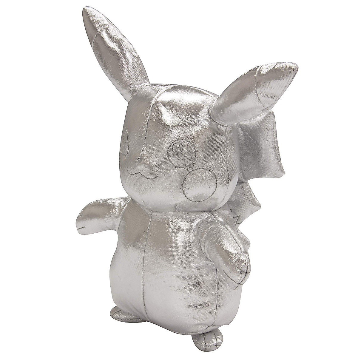 Pokémon 8" Silver Pikachu 25th Anniversary Plush - Officially Licensed - Quality & Soft Stuffed Animal Toy - Limited Edition - Collectible Stuffed Animal Toy - Great Gift for Kids, Boys, Girls