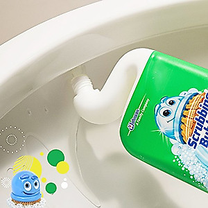 Scrubbing Bubbles Bubbly Bleach Gel Toilet Bowl Cleaner, Extended Neck to ensure Freshness, Rainshower Scent, 24 oz