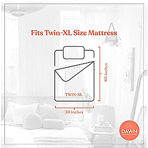Dawn College Dorm Mattress Topper | Twin XL 3" 5-Zone Gel Memory Foam | Supportive, Quality Sleep, Hypoallergenic, Cooling | Made in USA | CertiPUR