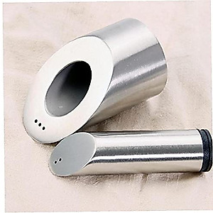 Two in One Salt and Pepper Shakers Set 304 Stainless Steel Spices Shaker with Holes Kitchen Tools