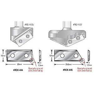 Amana Tool - RCK-456 Solid Carbide 4 Cutting Edges Insert Knife 15/32 x 1.5mm with