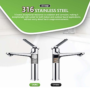 Litorange 30Pcs RP4993 Faucet Repair Kit, RP4993 Silicone Replacement Seats and 316 Stainless Steel Springs, Faucet Parts