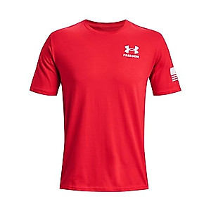 Under Armour Men's New Freedom Flag T-Shirt, (600) Red / / White, X-Large