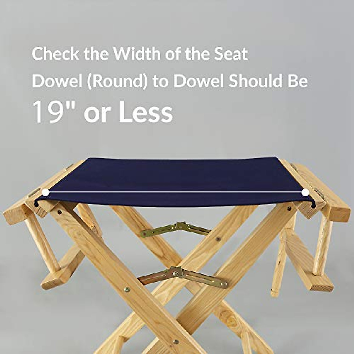 Casual Home Director Chair Canvas, 18.5"W x 16"D, Royal Blue,021-13