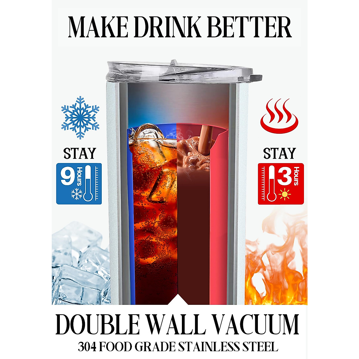 Onebttl Book Lovers Gifts For Women - 20oz/590ml Stainless Steel Insulated Tumbler with Straw, Lid - Reading Gifts for Book Worm, Librarians, Readers - Bookshelf