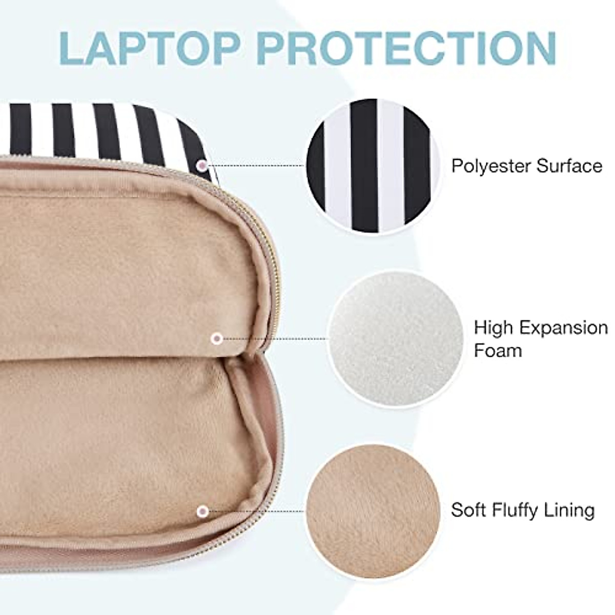 Laptop Sleeve Bag, BAGSMART Laptop Case Compatible with MacBook Air/Pro Retina,13-13.3 inch Notebook Compatible with MacBook Pro 14 inch 2021 2022 M1 Pro/Max A2442, Computer Bag with Pocket, Pink