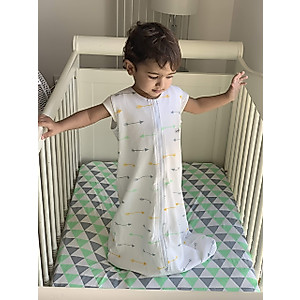 Pack n Play Sheets – Premium Pack and Play Sheets 4 Pack – 100% Super Soft Jersey Knit Cotton Playard Mattress Sheets – Portable Playpen Fitted Play Yard Mini Crib Sheet for Boy & Girl (24 x 38 x 5)