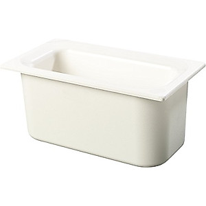 Carlisle FoodService Products CM110202 Coldmaster ABS Third Size Food Pan, 4 qt Capacity, 12.68" Length x 6.89" Width x 6.01" Height, White