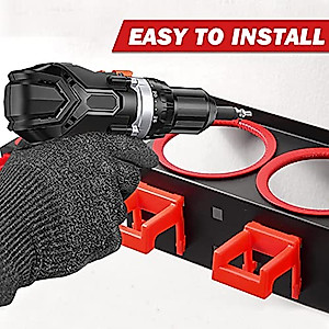 ALL4DETAIL Spray Bottle Holder, Multifunctional Spray Bottle Rack Car Beauty Shop Accessory Display with 5 Plastic Hanging Hooks - Plastic Spray Bottle - Squeeze Bottle