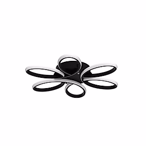 LOFAHS Modern LED Ceiling Light Fixture with Remote Control Lamp Dimmable Ceiling Chandelier for Living Room Dinning Room Bedroom Kitchen Home Lighting (23 inch/60CM 70W)