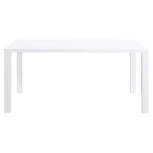 Acme Furniture Rectangular Wood Dining Table, High Gloss White