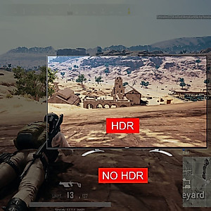 4K@60Hz/1080p@120Hz HDMI 2.0 Splitter 1 in 2 Out, Auto Downscaler with HDR10 &3D, 18Gbps Zero Latency, AV Access Gaming Splitter, Duplicate/Mirror Screens, HDCP 2.2, for Xbox, PS5