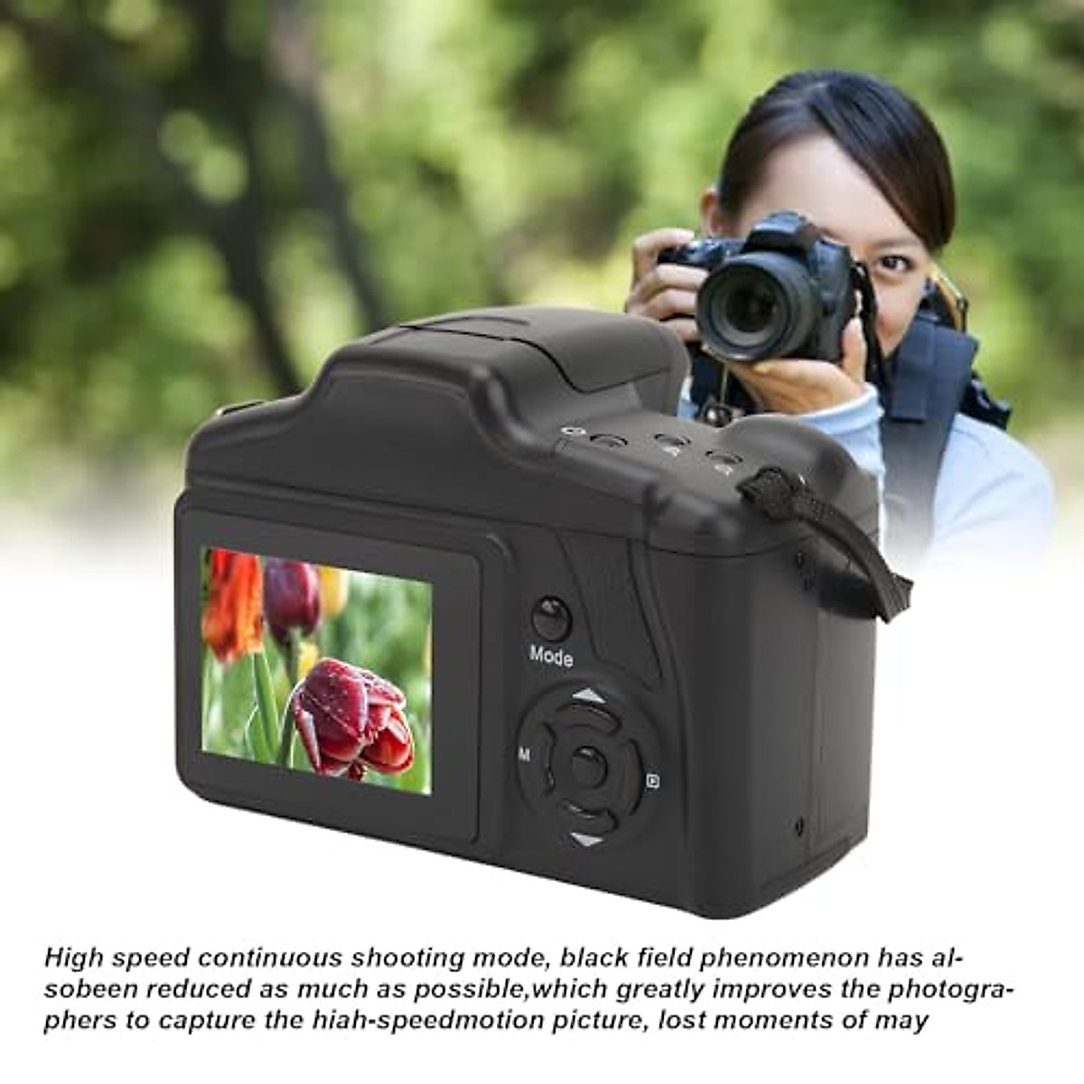 Digital Camera, 1080P Camera with 16X Digital Zoom, Portable Mini Rechargeable Camera, Gifts for Students Teens Adults Girls Boys, Camera for vlog