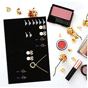 Cabilock Velvet 2pcs Box jewelry box pad dresser organization sponge tray Ear display pad Jewelry display pad hoop ear foam insert jewelry organizer inserts ear sponge holder foams pad