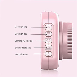Kids Camera,Kids Digital Camera High Definition Dual Lens 40MP MP3 Player Eyeshield Big Screen Pink Digital Camera for Travelling