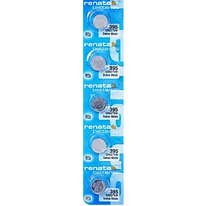 395 Watch battery - Strip of 5 Batteries